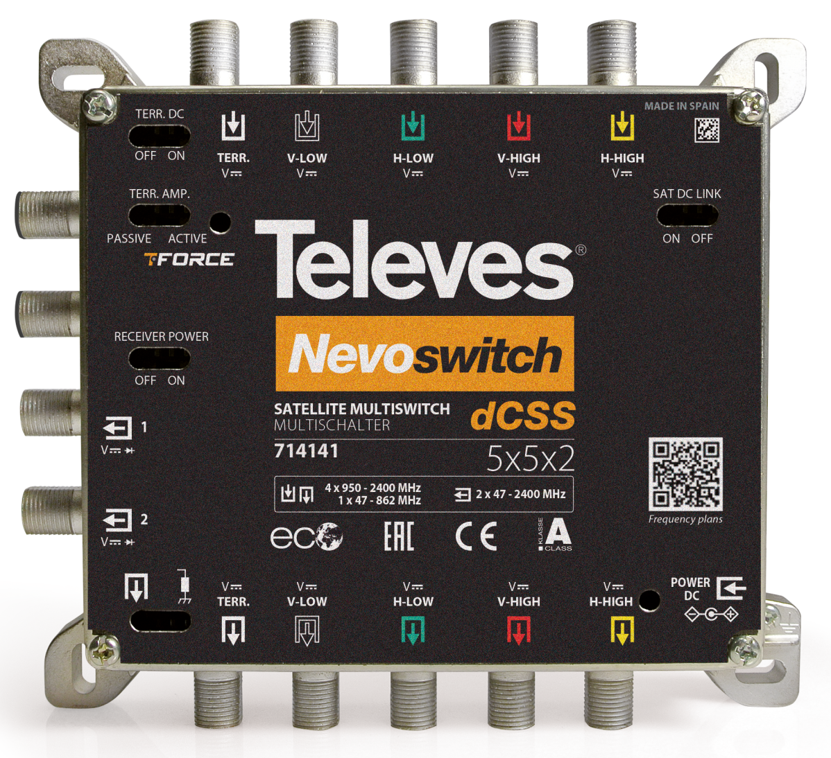 714141 Multiswitch dCSS 5x5x2 Nevo Televes AUDAX.NET.PL - Profesjonalne ...
